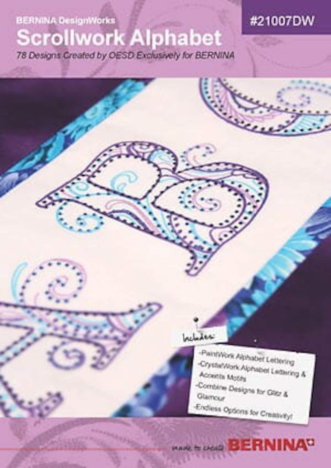 Bernina Scrollwork Alphabet - Etsy