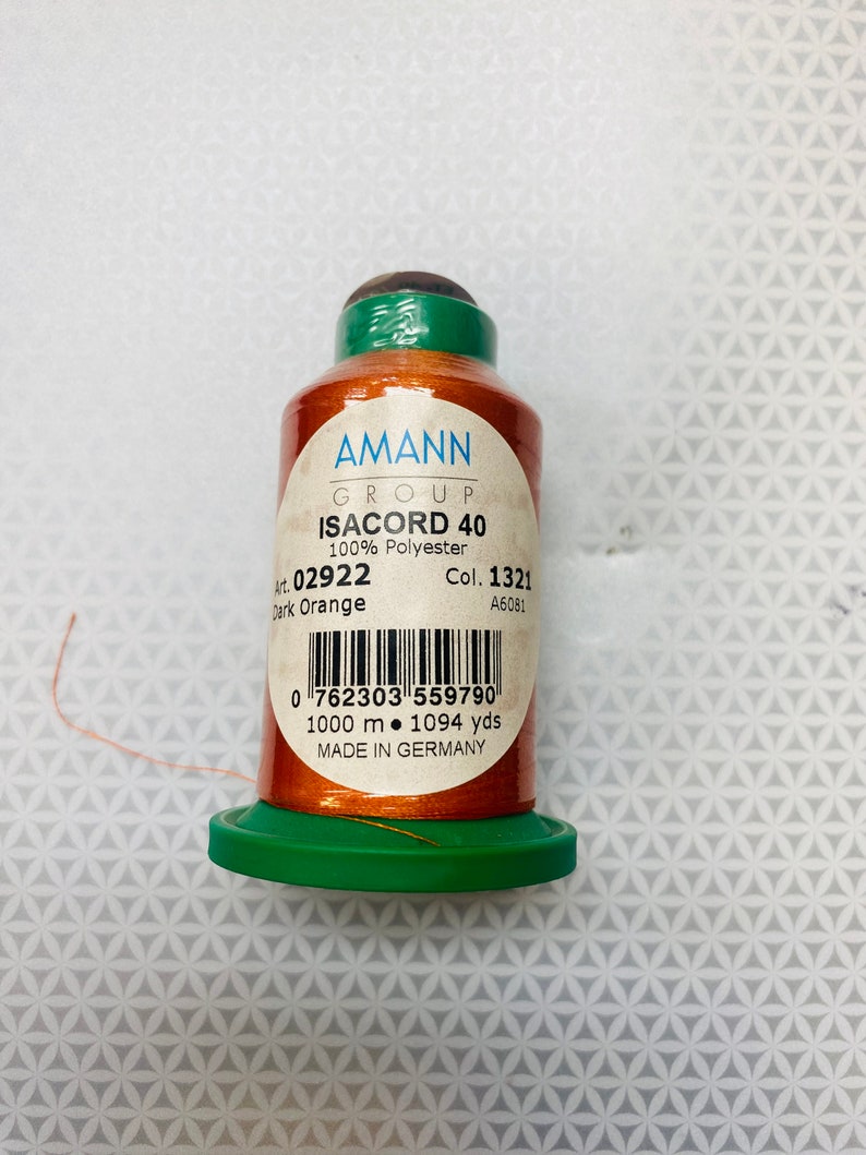 Isacord Thread in the Color "dark Orange" 1321 - Etsy