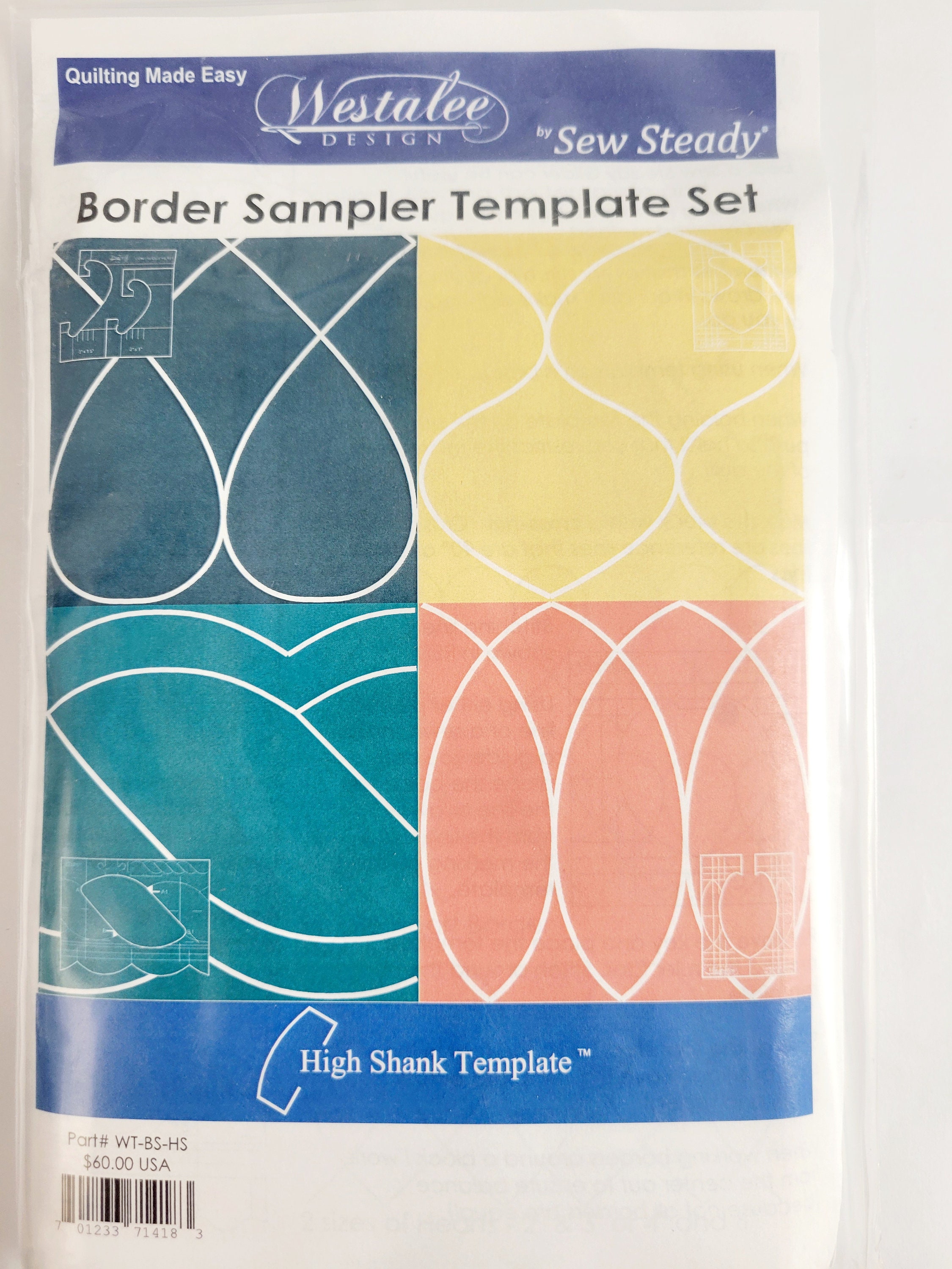 Westalee Design Border Sampler Template Set High Shank - Etsy