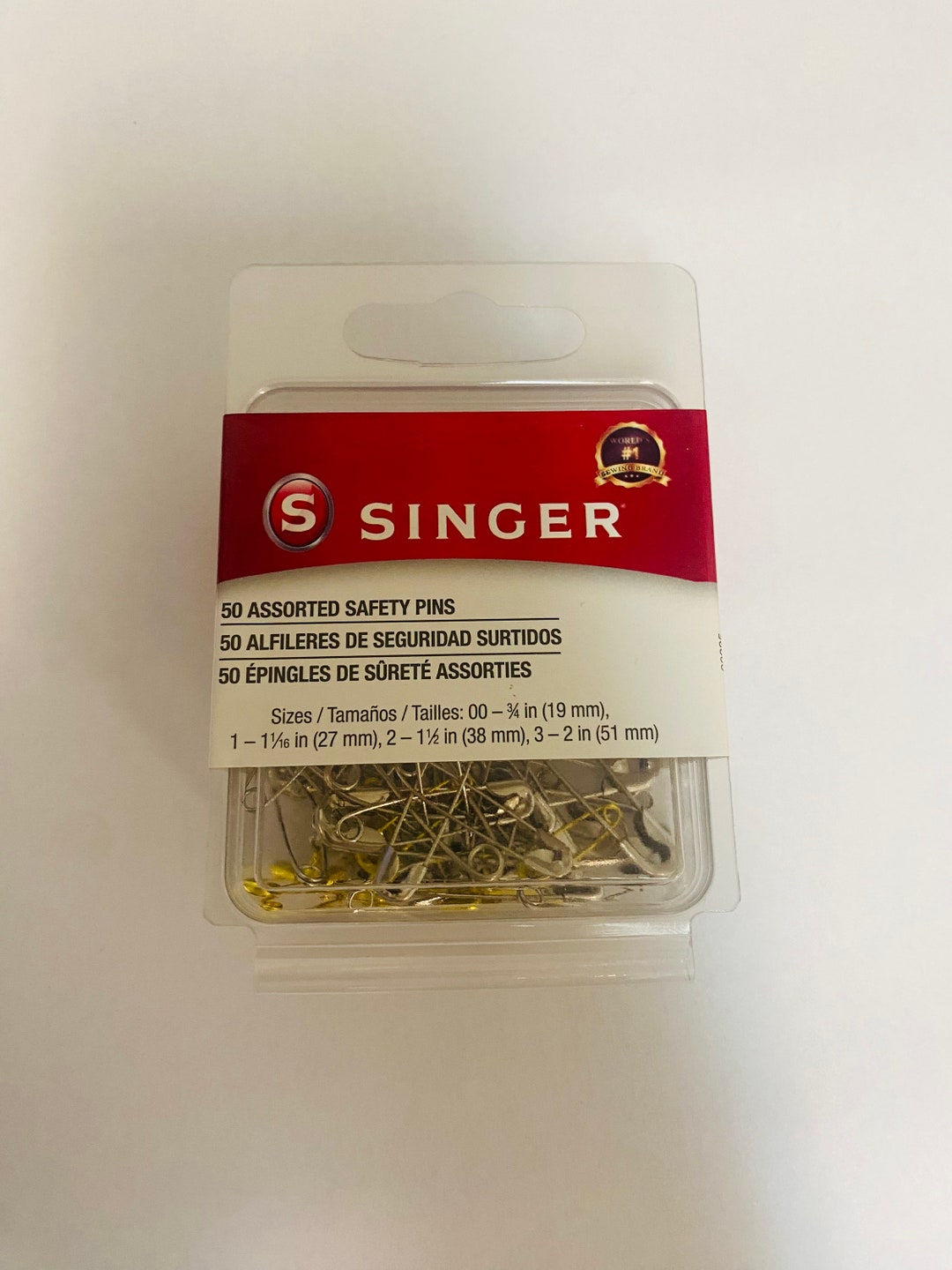 Singer 50 Assorted Safety Pins - Etsy