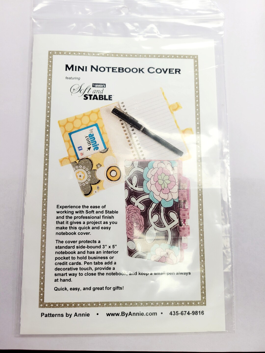 Mini Notebook Cover Pattern - Etsy