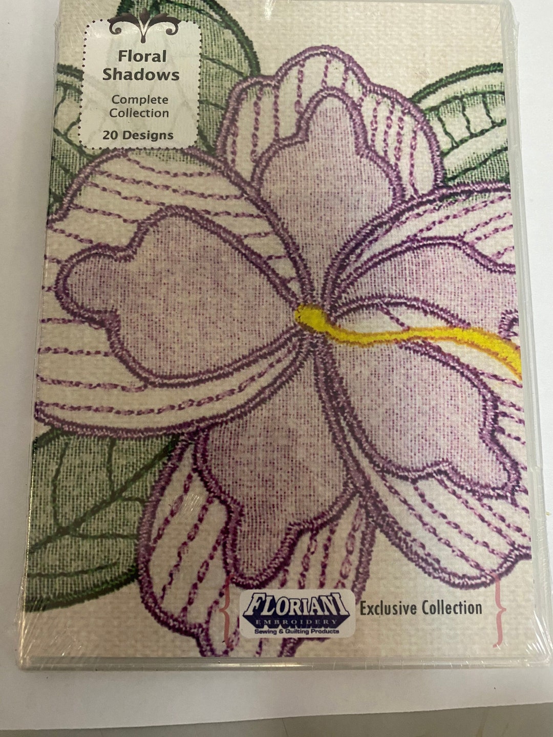 Floral Shadows Embroidery Design - Etsy