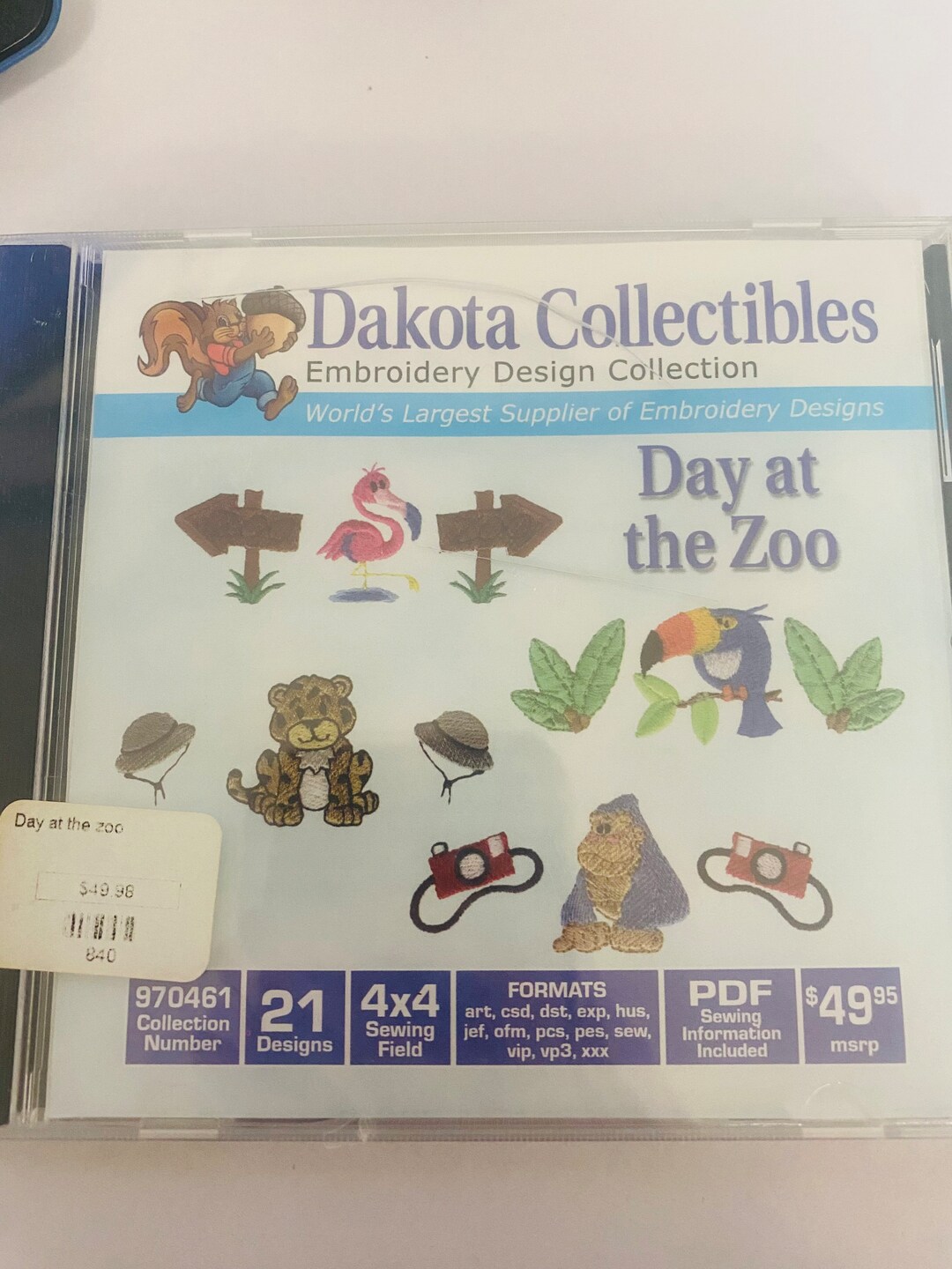 Dakota Collectibles Embroidery Design Collection "day at the Zoo" - Etsy