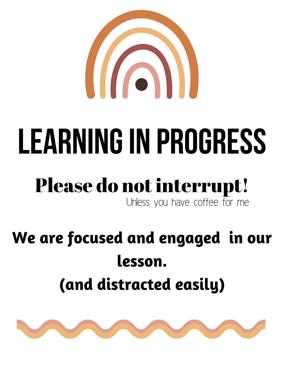 Learning in Progress Door Sign - Etsy