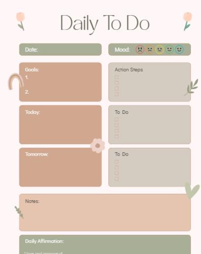 Daily, Weekly, Monthly Calendar & Planner Pack Templates Printable ...