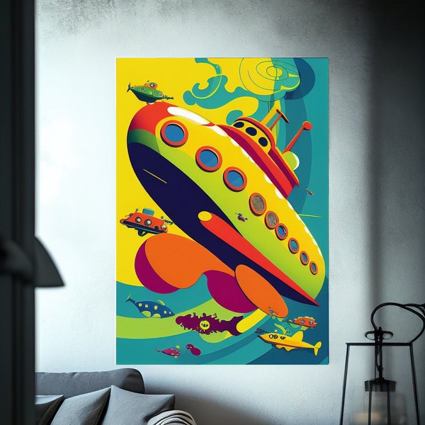 Yellow Submarine Art - Etsy