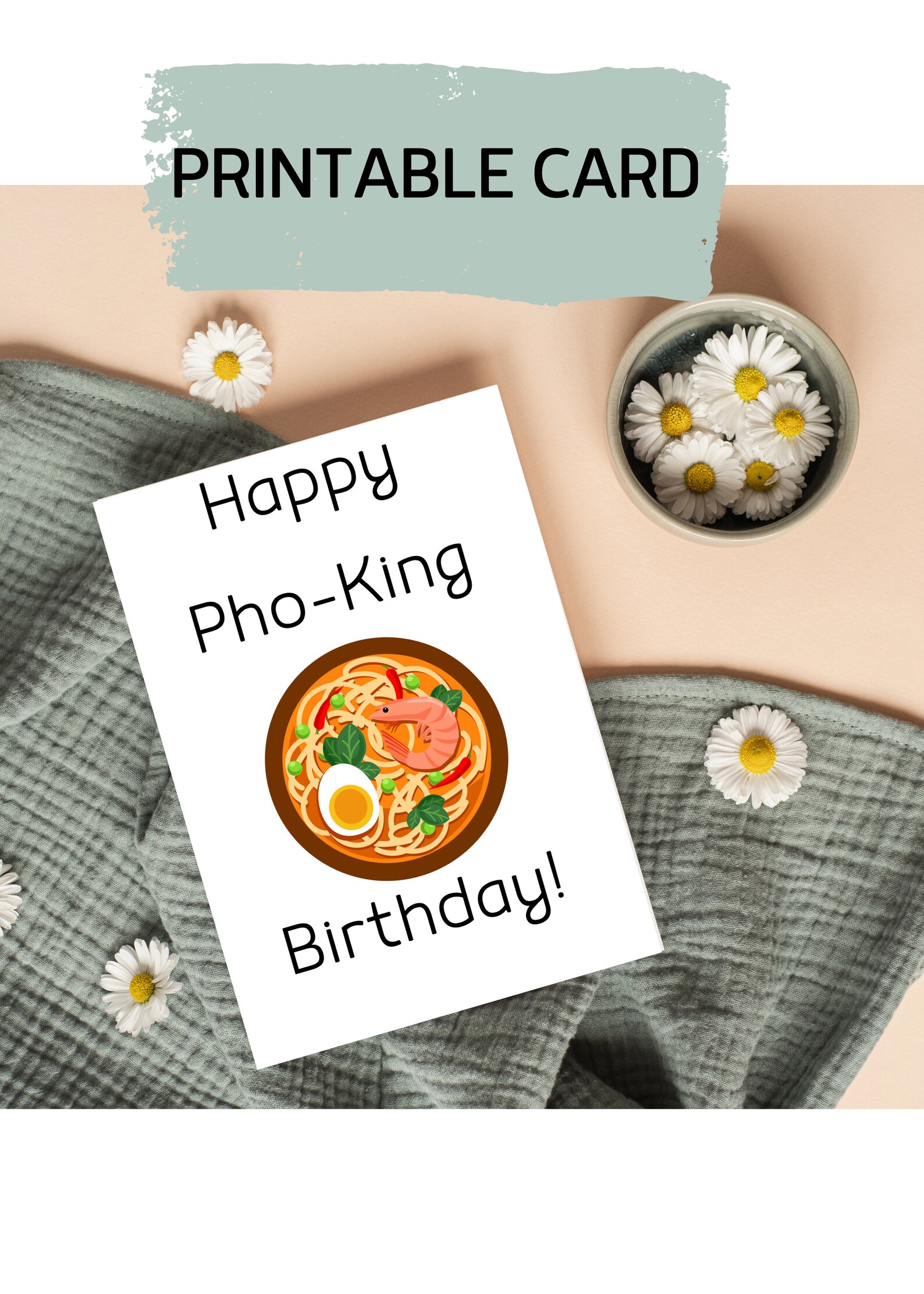 Printable Birthday Card Boho Birthday Card Birthday Card - Etsy