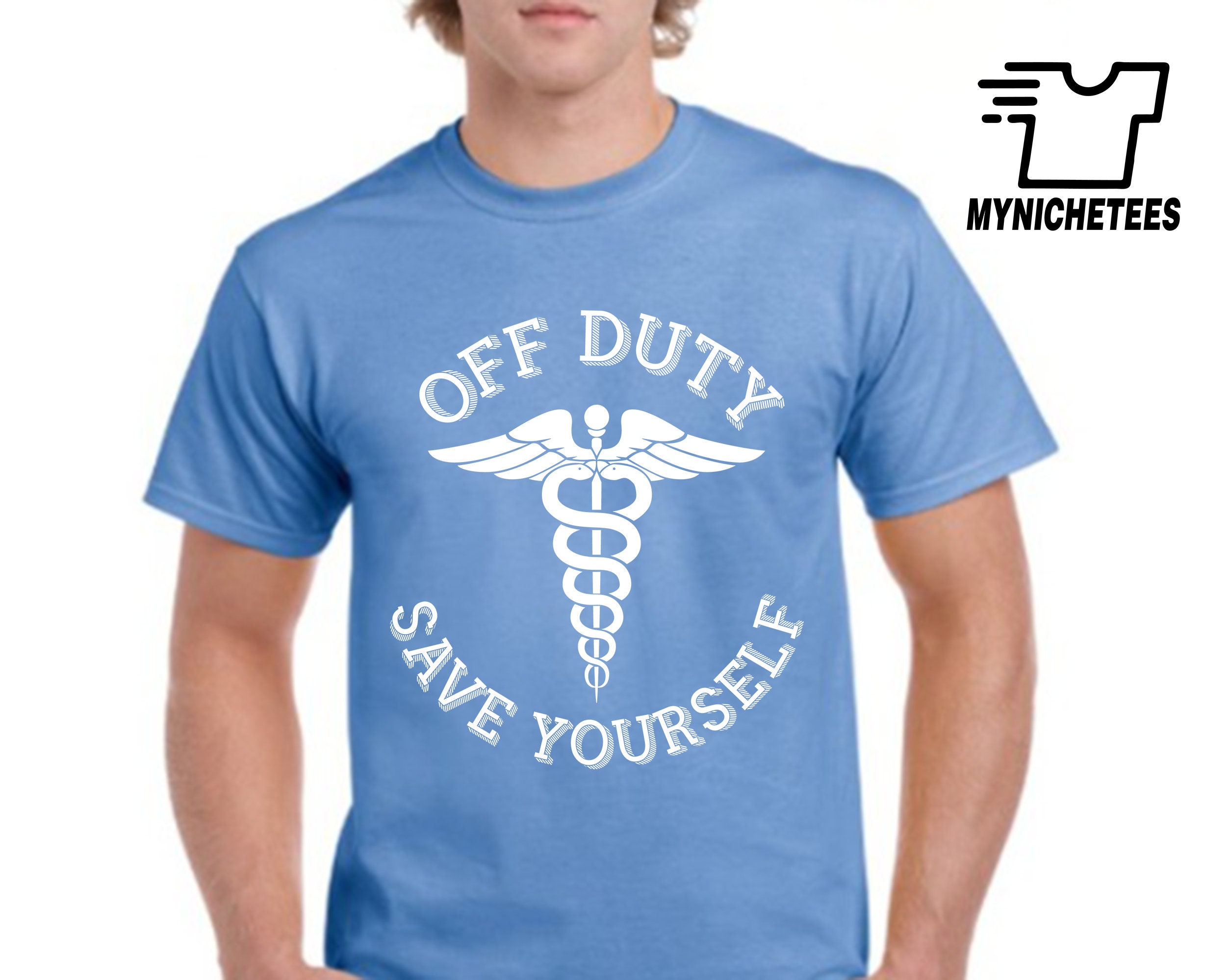 Off-duty Save Yourself Cute Popular Unisex Graphic Tee Trendy Summer ...