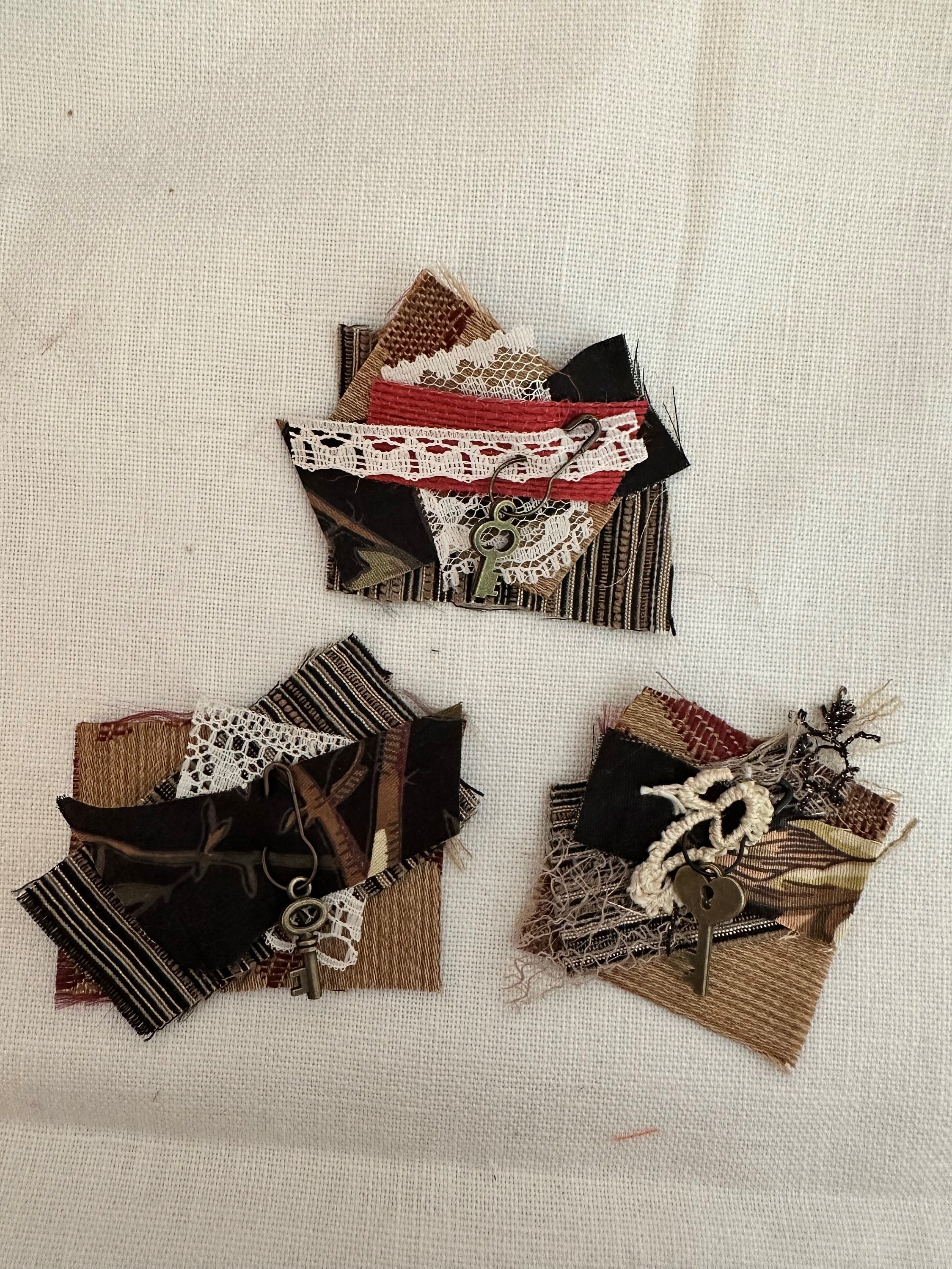 Fabric Clusters for Junk Journals, Fabric Ephemera - Etsy