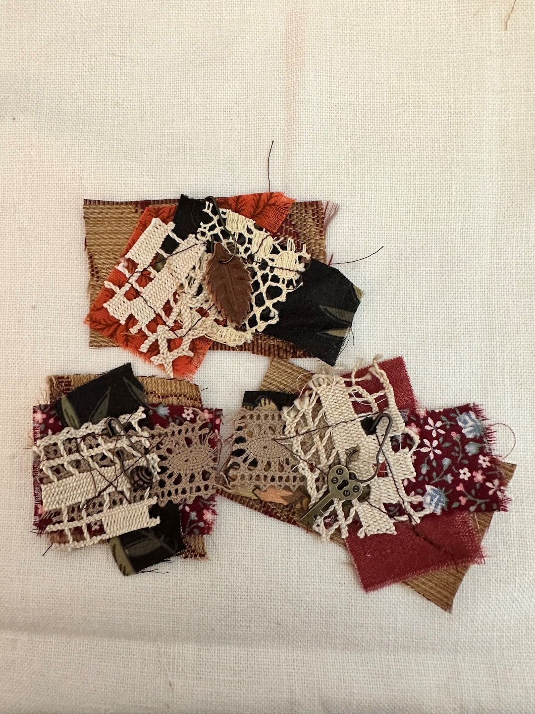 Fabric Clusters for Junk Journals, Fabric Ephemera - Etsy