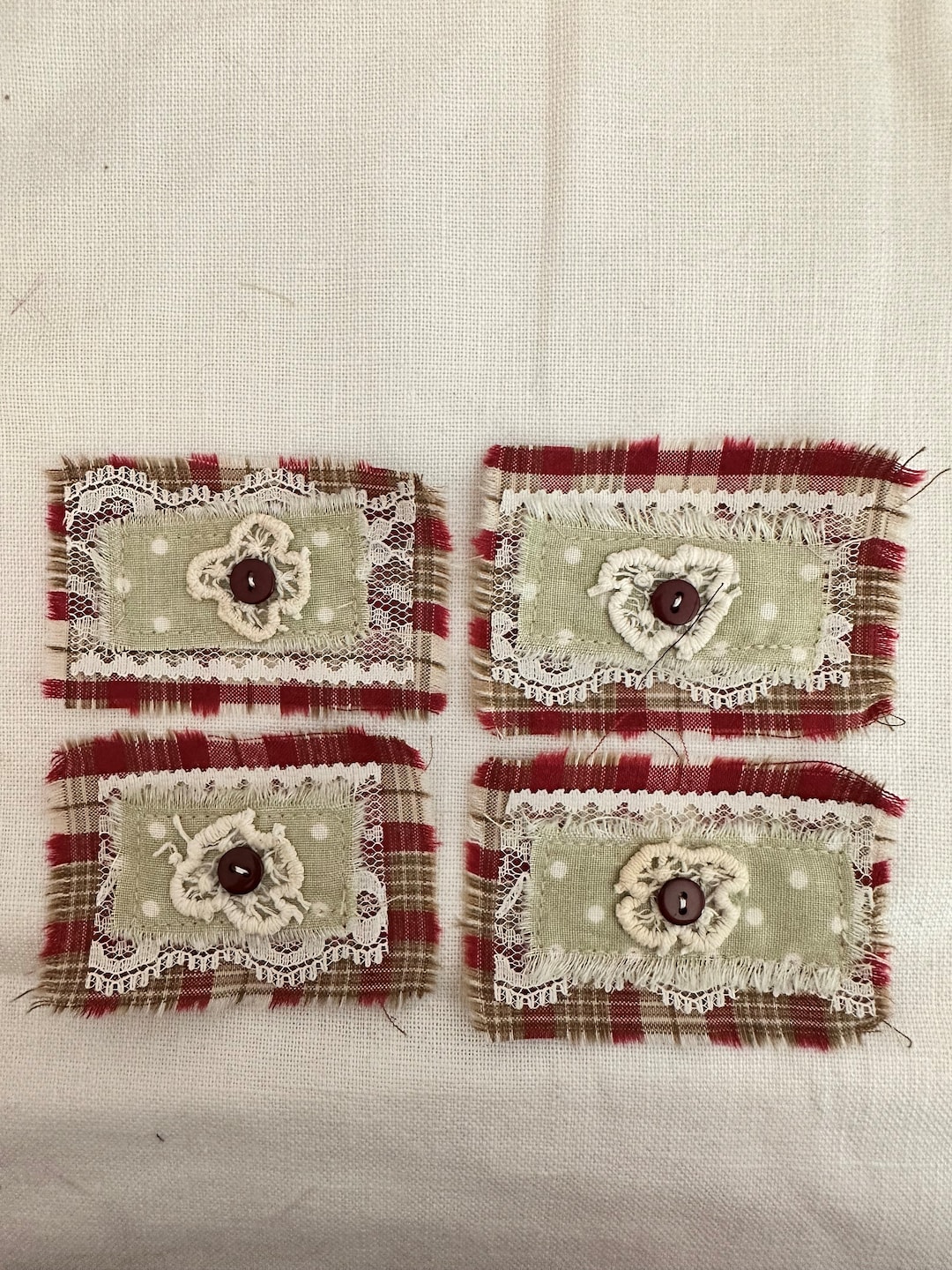 Fabric Clusters for Junk Journals, Fabric Ephemera, Christmas Clusters ...