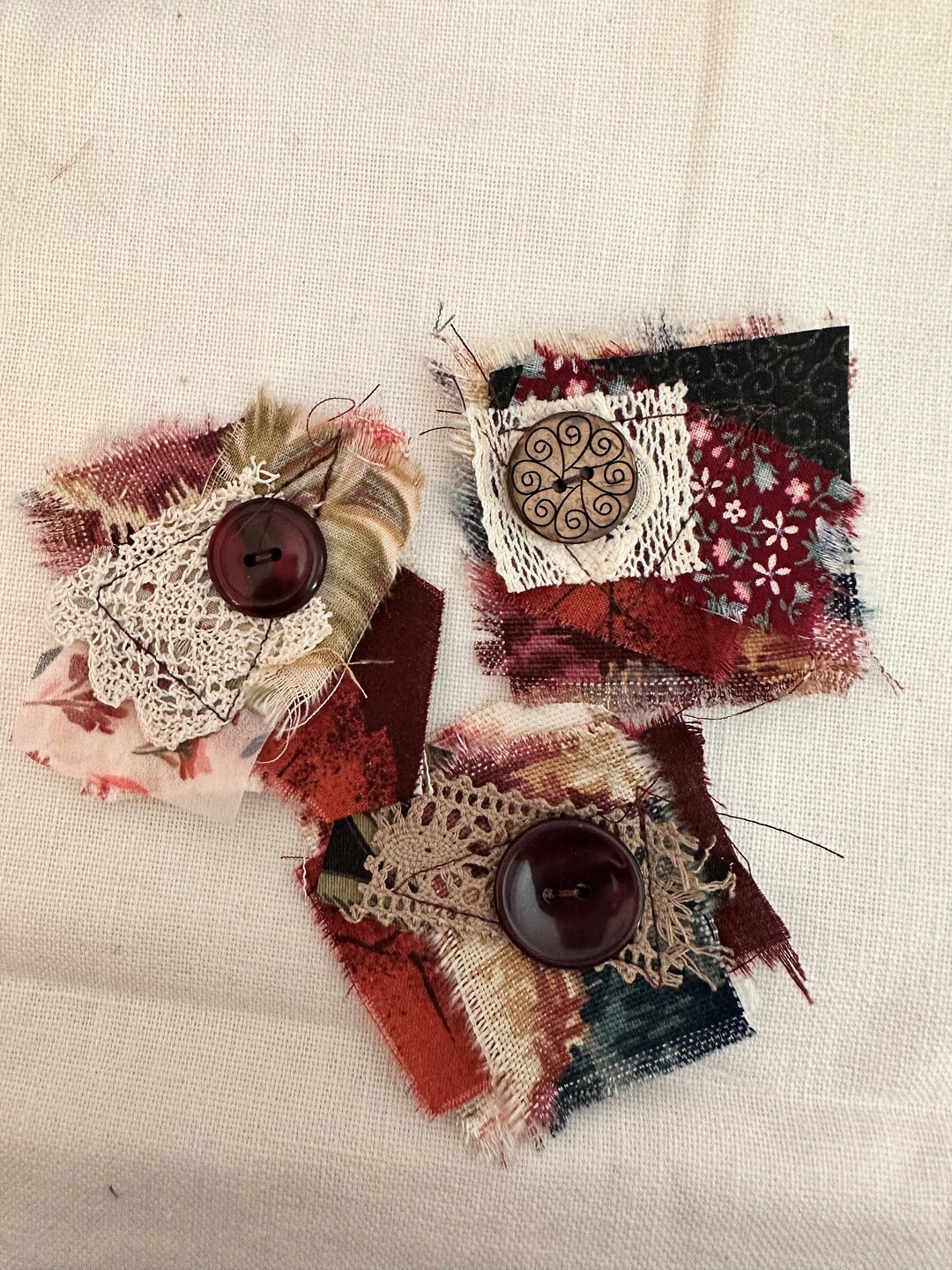 Fabric Clusters for Junk Journals, Fabric Ephemera - Etsy