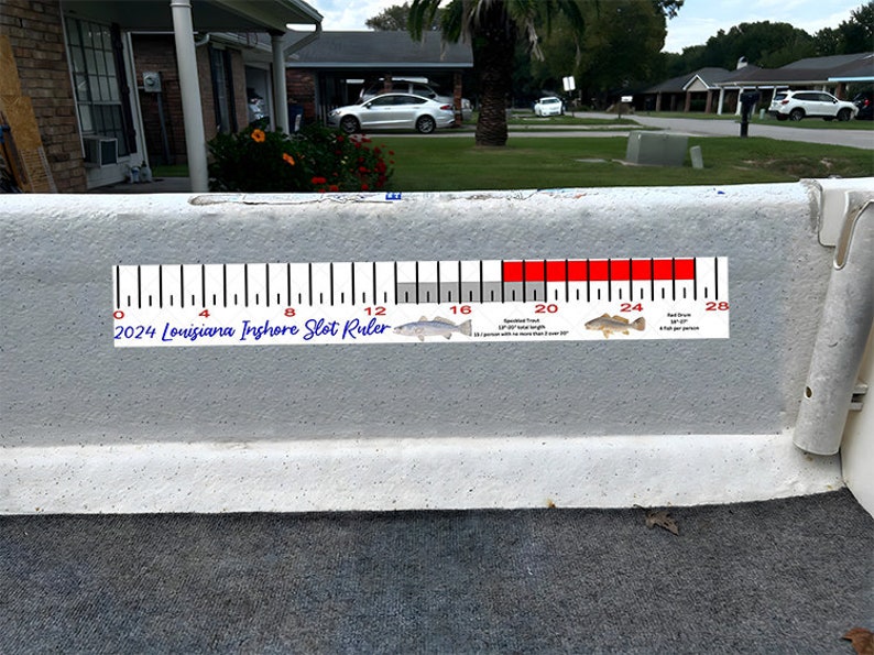 Alabama Inshore Fishing Slot Ruler Decal - Etsy