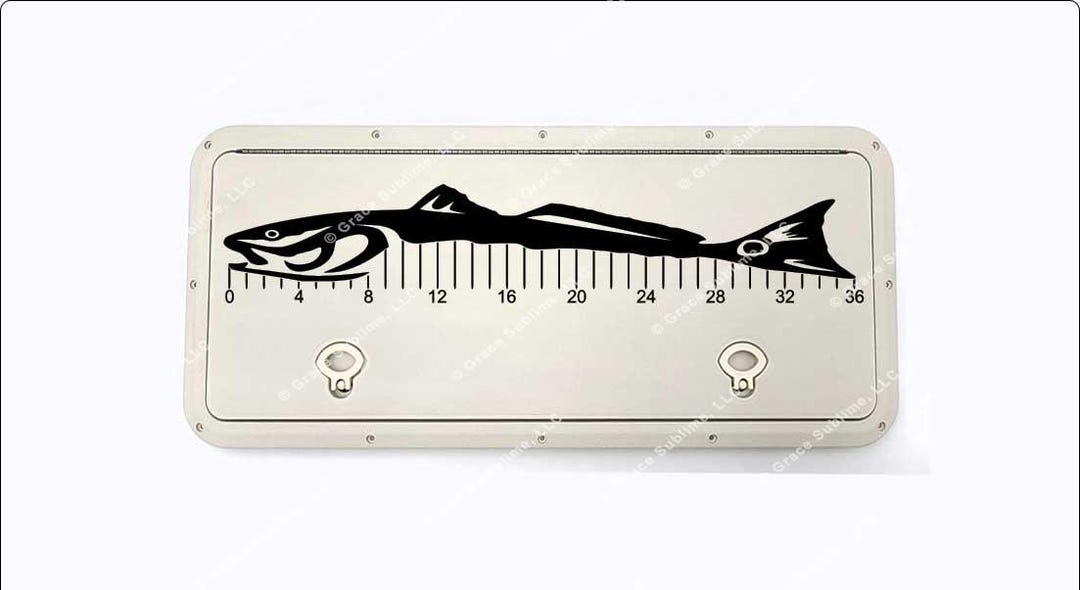 36 Inch Redfish Red Drum Ruler SVG File, Boat Ruler, Fishing Ruler ...