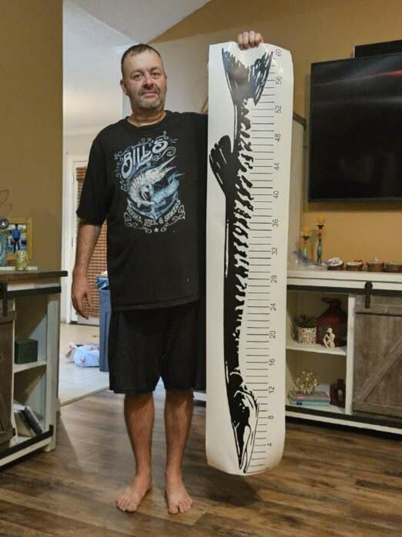 36 Inch Musky / Muskie Ruler SVG File, Boat Ruler, Fishing Ruler, Fish ...