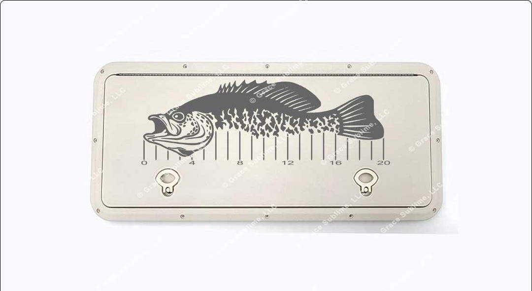 20 Inch Crappie Ruler SVG File, Boat Ruler, Fishing Ruler, Fish ...