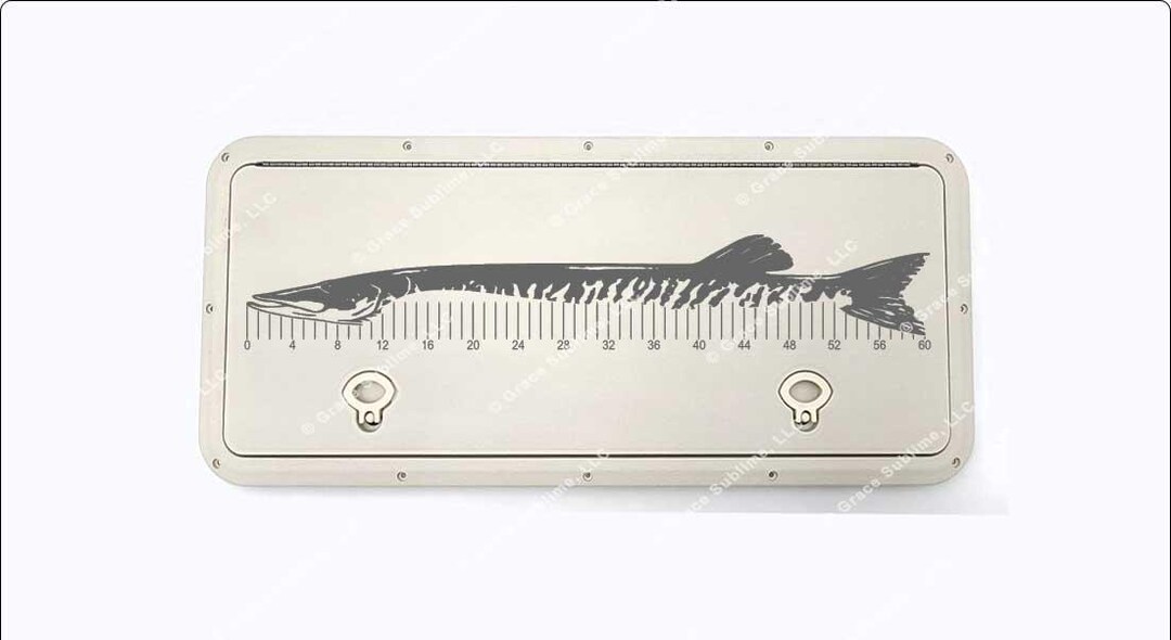 48 Inch Musky / Muskie Ruler SVG File, Boat Ruler, Fishing Ruler, Fish ...