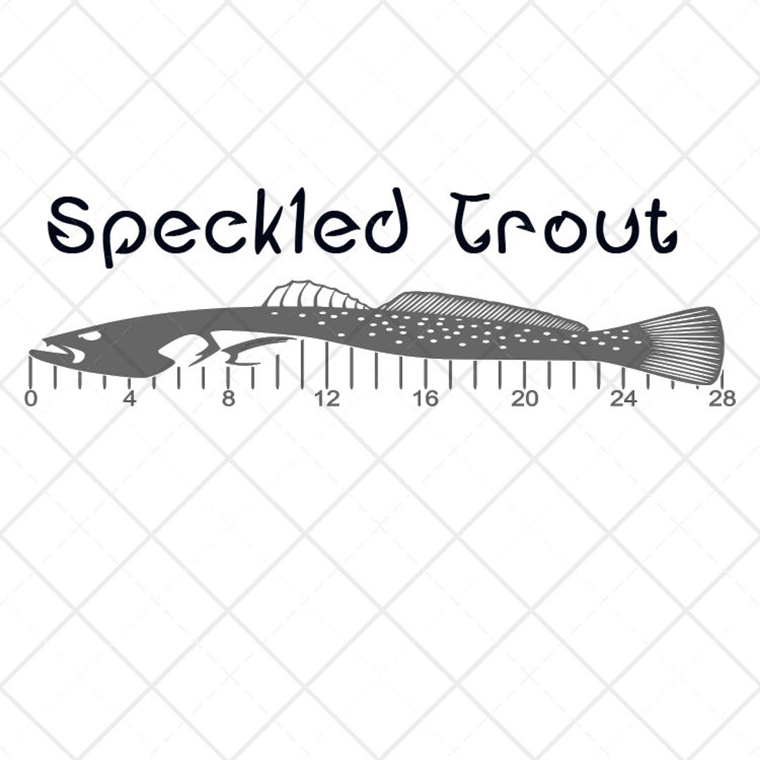 CUSTOM FISH RULERS for Your Boat Ice Chest Etc. Speckled - Etsy