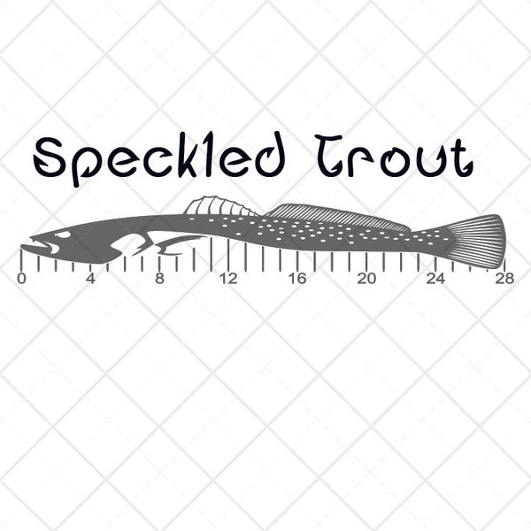 Fish Ruler Svg - Etsy