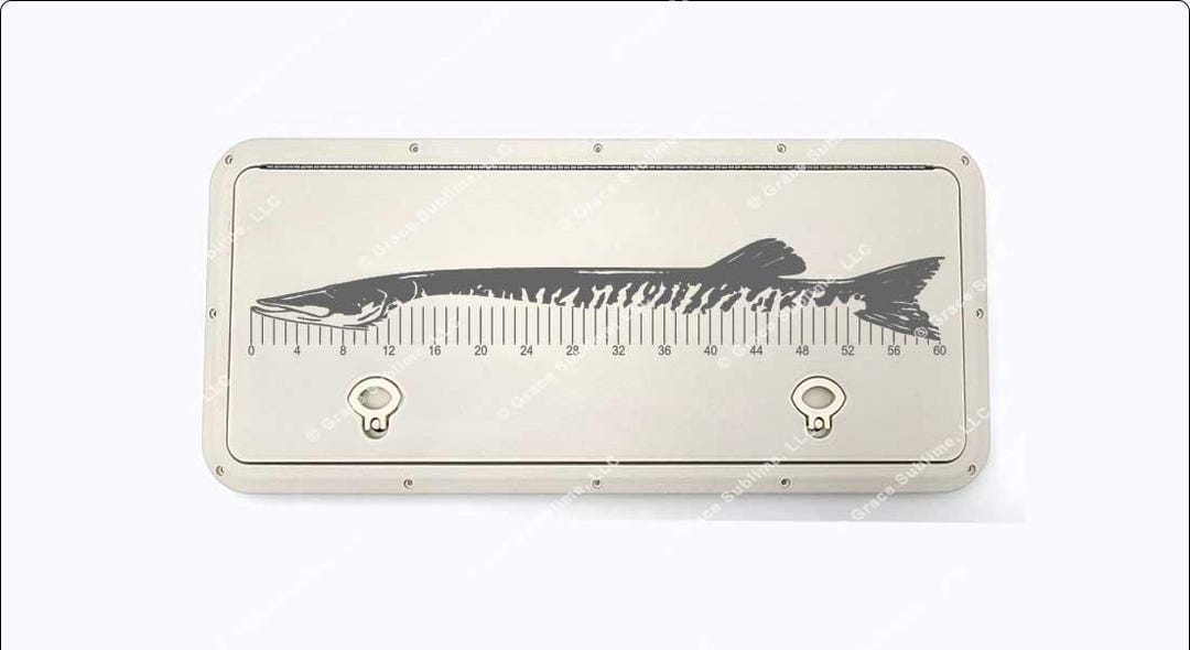 60 Inch Musky / Muskie Ruler SVG File, Boat Ruler, Fishing Ruler, Fish ...