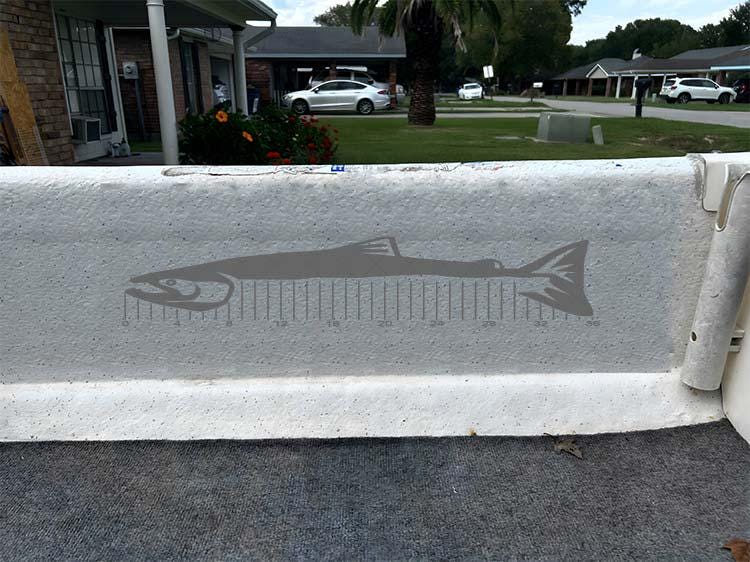 28 Inch Salmon Ruler SVG File, Boat Ruler, Fishing Ruler, Fish ...