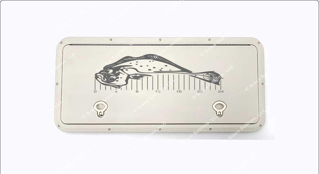 24 Inch Flounder Ruler SVG File, Boat Ruler, Fishing Ruler, Fish ...