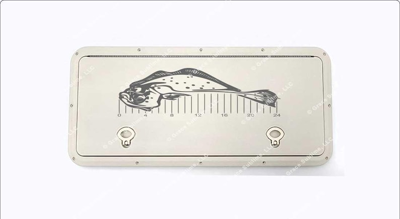 20 Inch Flounder Ruler SVG File, Boat Ruler, Fishing Ruler, Fish ...