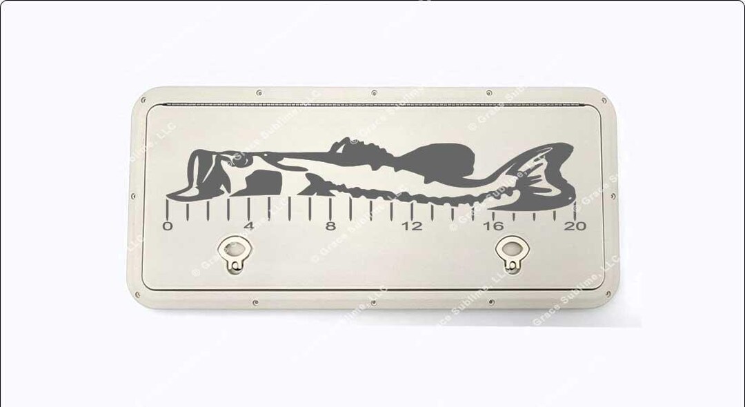 20 Inch Largemouth Bass Ruler SVG File, Boat Ruler, Fishing Ruler, Fish ...