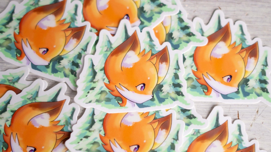 The Foxling Sticker Cute, Kawaii, Fox Sticker - Etsy