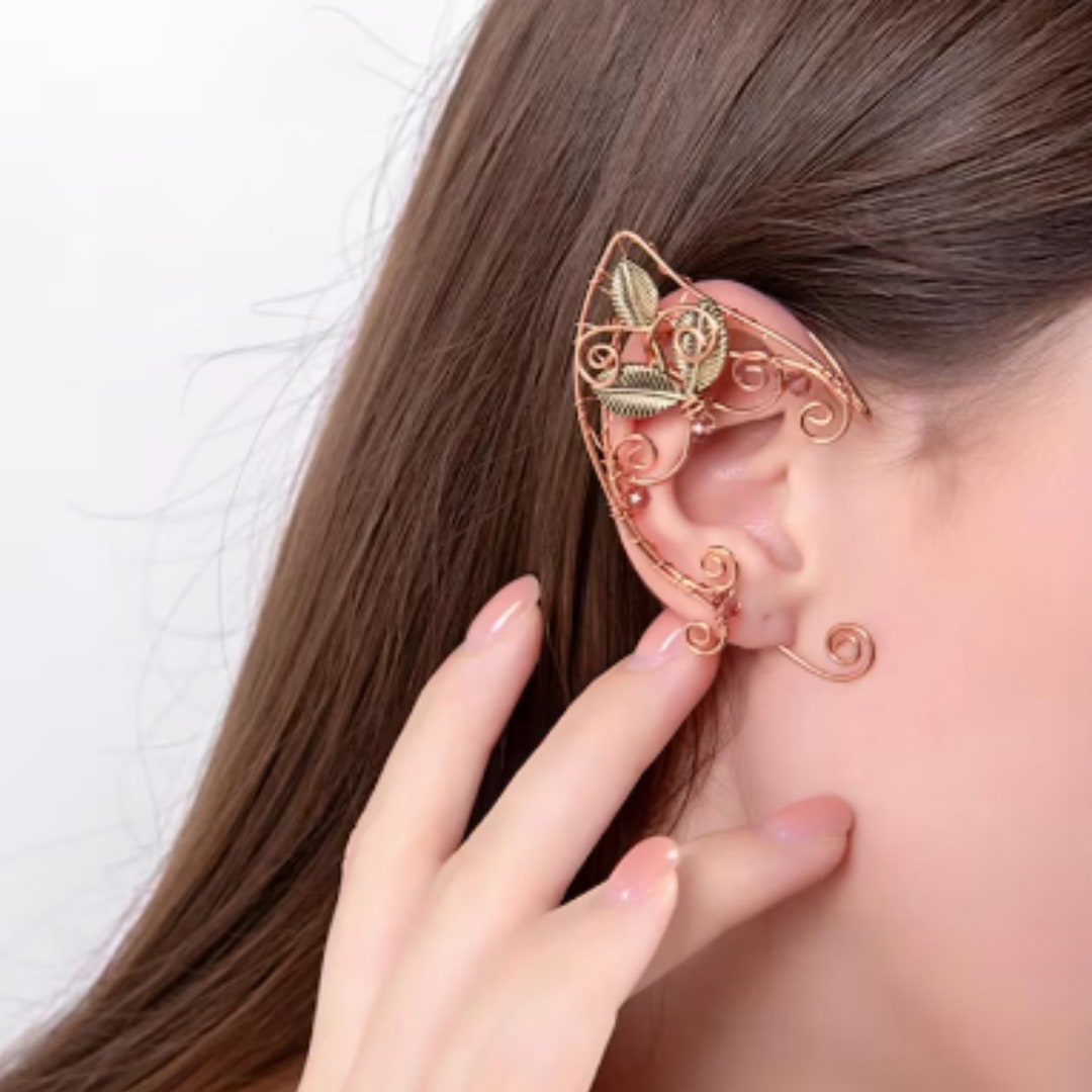 Leaf Elven Ear Cuff Handmade Elven Ears Cosplay Elven Wrap - Etsy