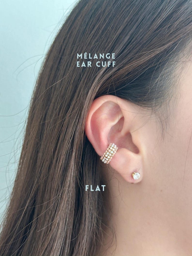 Mélange Ear Cuff - Bold Statement Ear Cuff, Unique Minimalistic, No ...