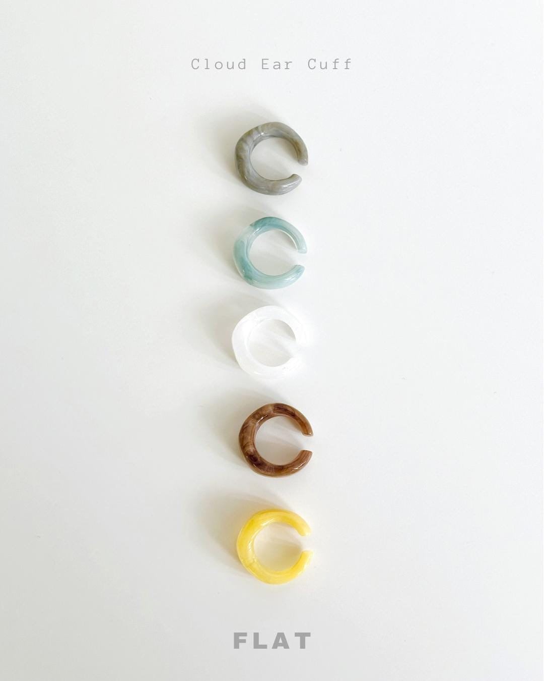 Cloud Ear Cuff - Acrylic No Piercing Bold Ear Cuff Irregular Unique Ear ...