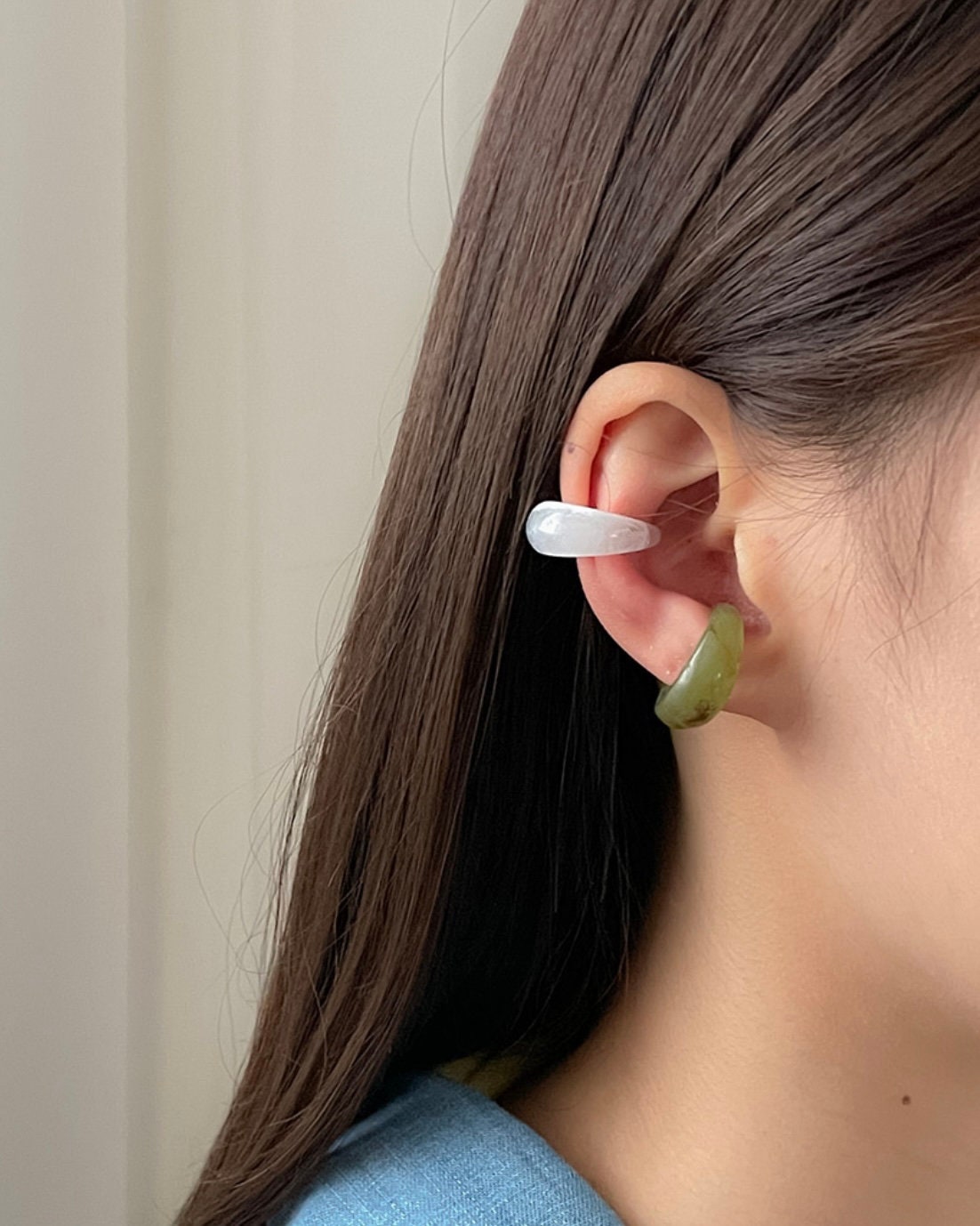 Bold Acrylic Ring Ear Cuff Collection Summer Unique Statement No ...