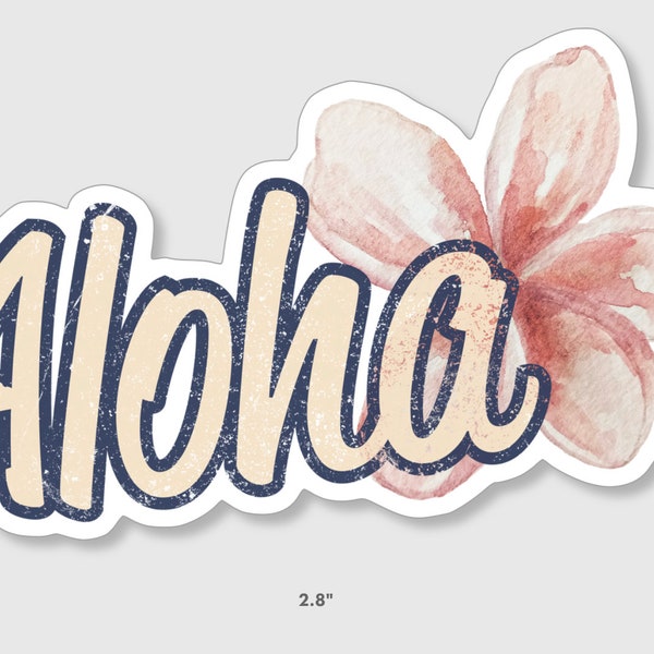 Aloha Vinyl Sticker - Etsy