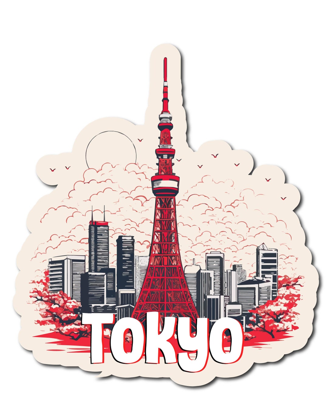 Tokyo Sky Tree, Japan Sticker - Etsy