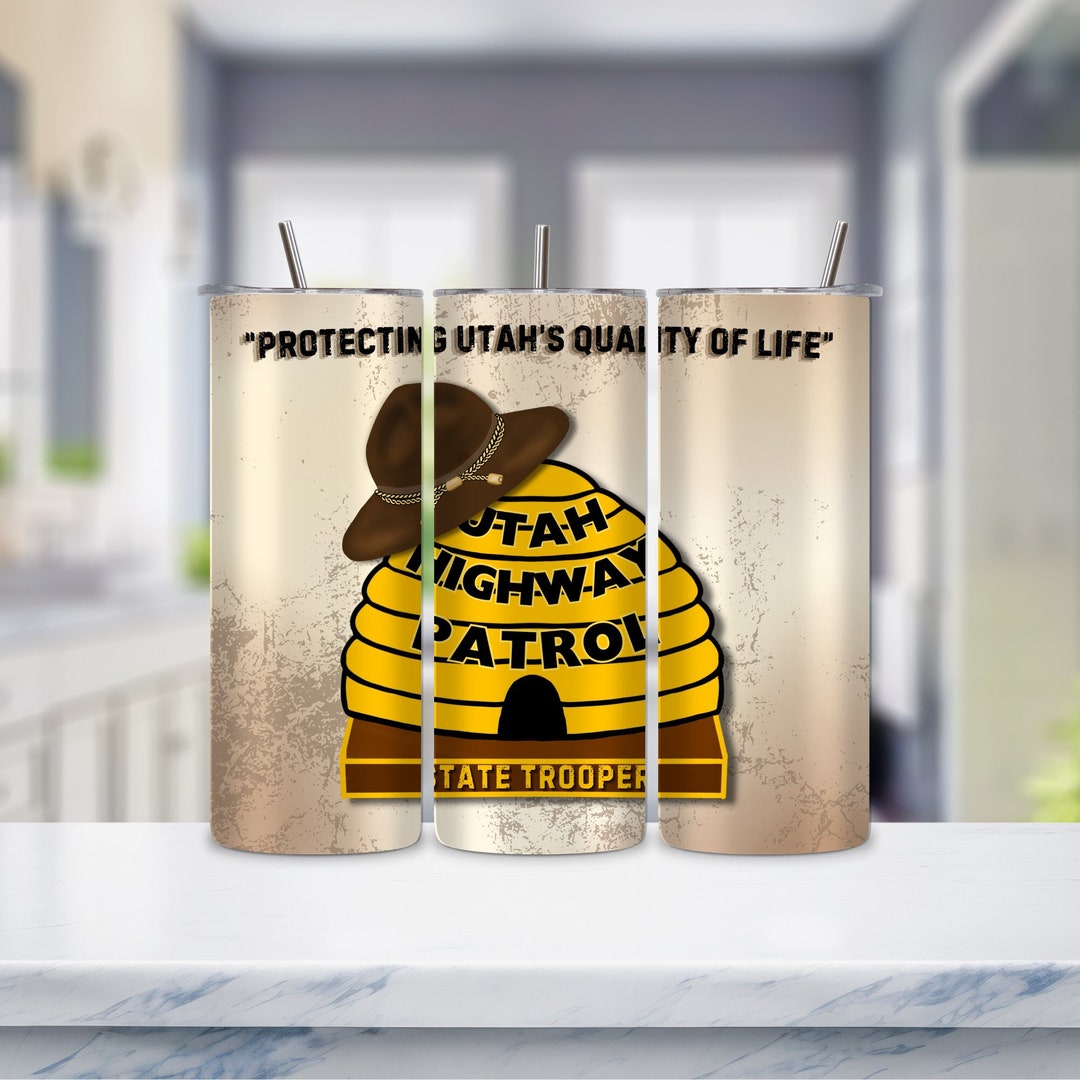 Utah State Trooper Tumbler Wrap State Trooper Tumbler Utah Police ...