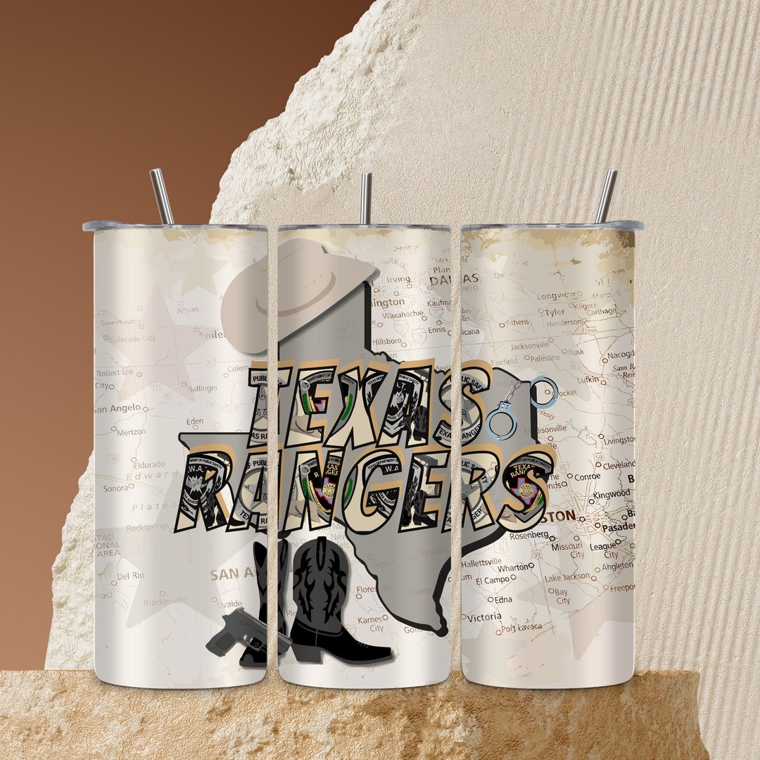 Texas Rangers Police Tumbler Wrap Texas State Wrap Texas Flag 20oz ...
