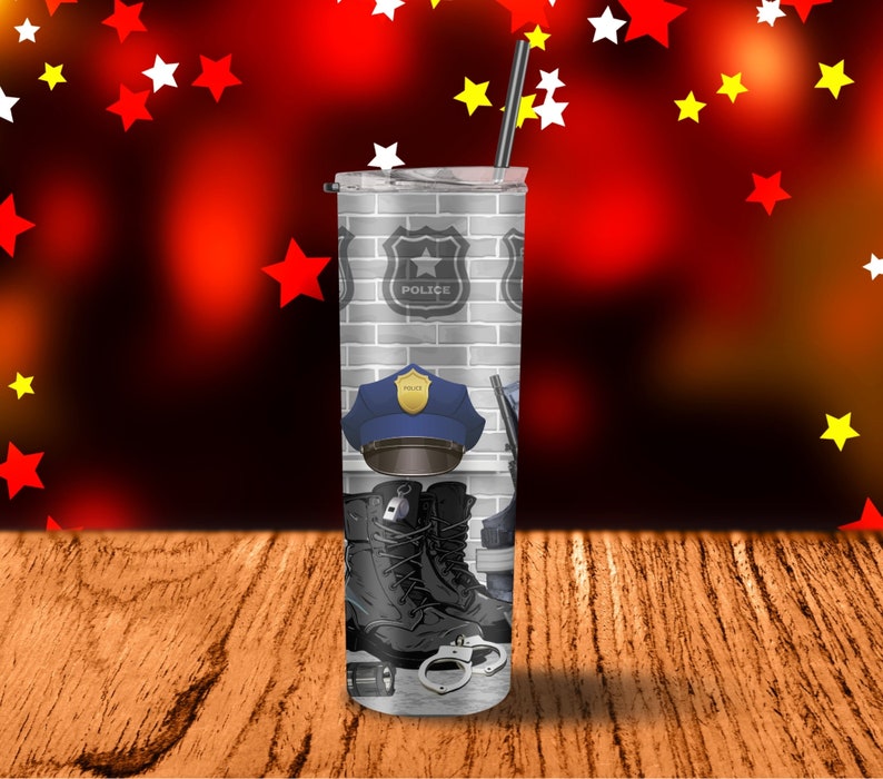 Correctional Officer Eagle Patriotic Skull 20oz Skinny Tumbler Design ...