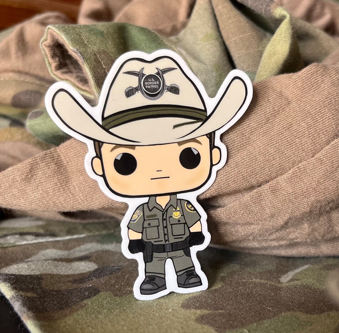 Border Patrol Sticker Laptop Sticker Law Enforcement Sticker Water ...