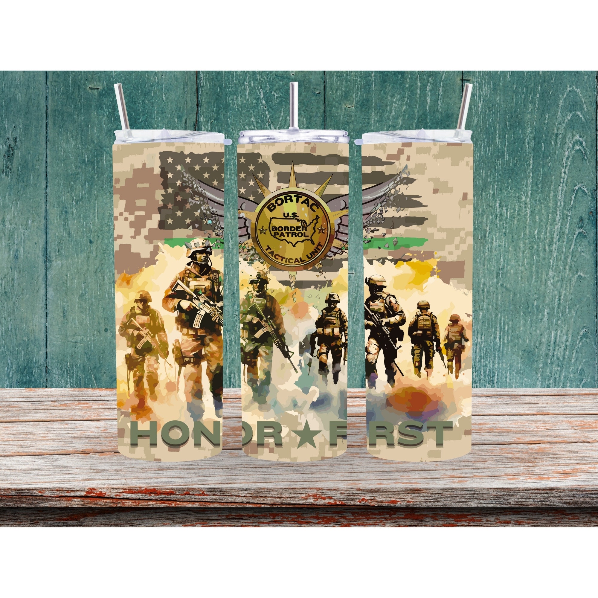 Border Patrol Bortac Tumbler Wrap Border Patrol Gift Law Enforcement ...