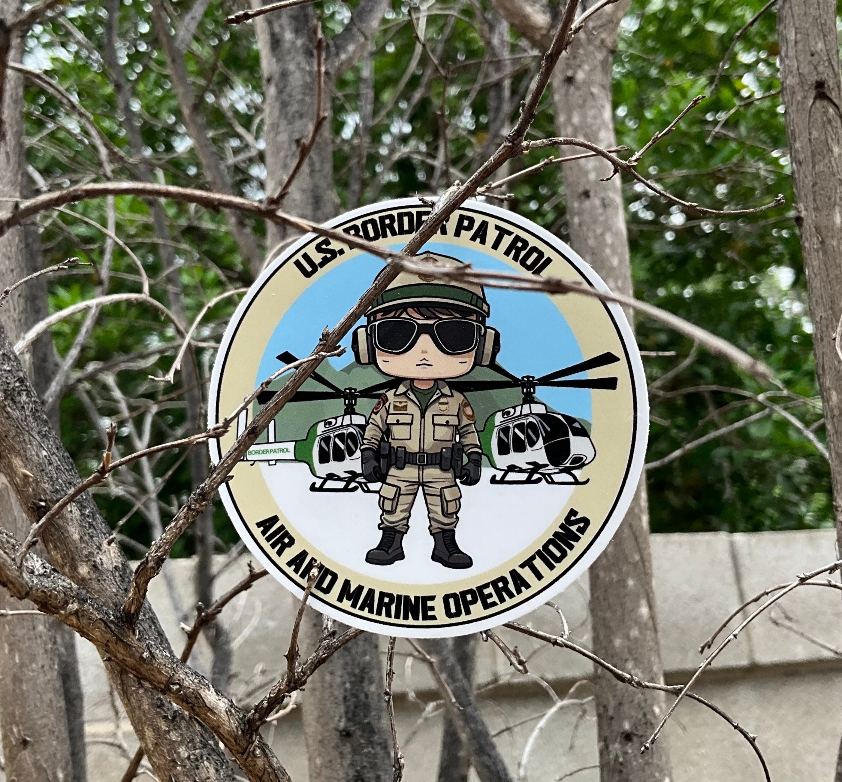 Border Patrol Sticker Laptop Sticker Law Enforcement Sticker Border ...