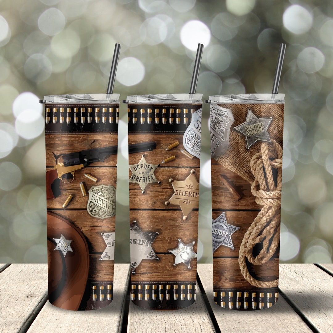 Sheriff Badge 20oz Tumbler Wrap: Law Enforcement Design (digital File ...