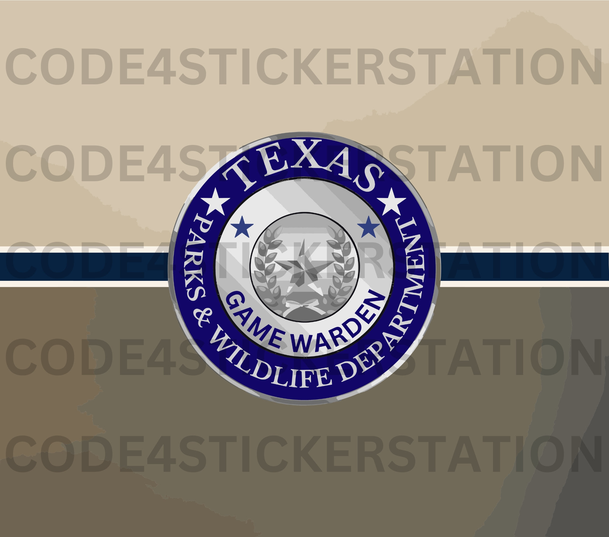 Texas Game Warden Tumbler Wrap Gift Law Enforcement Tumbler Wrap Wife ...