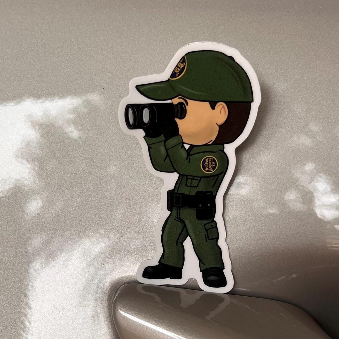 Border Patrol Sticker Laptop Sticker Law Enforcement Gift Homeland ...