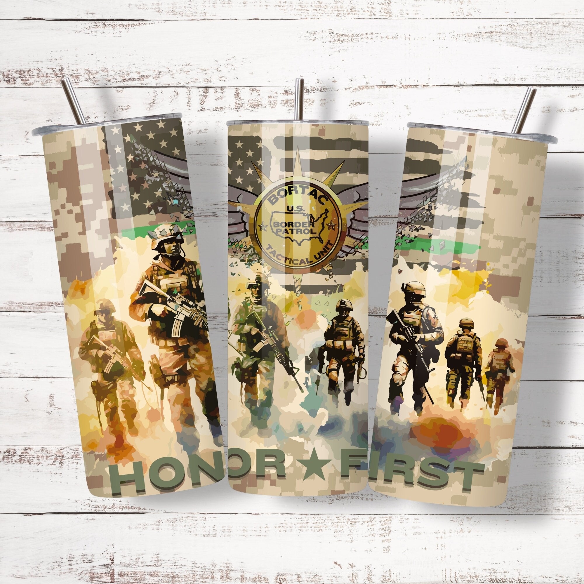 Border Patrol Bortac Tumbler Wrap Border Patrol Gift Law Enforcement ...