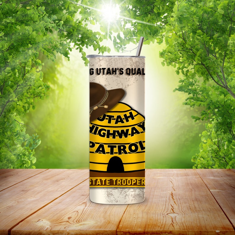 Utah State Trooper Tumbler Wrap State Trooper Tumbler Utah Police ...