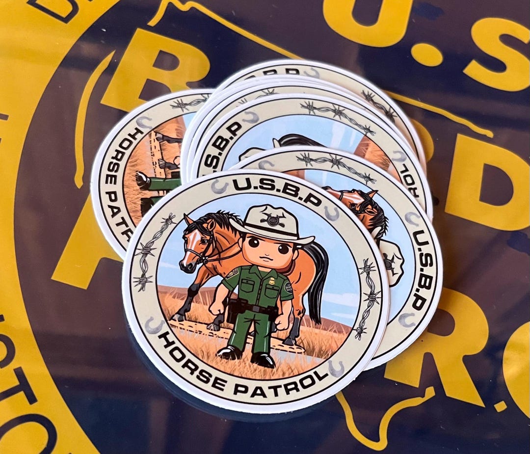 Border Patrol Sticker Laptop Sticker Law Enforcement Sticker Water ...