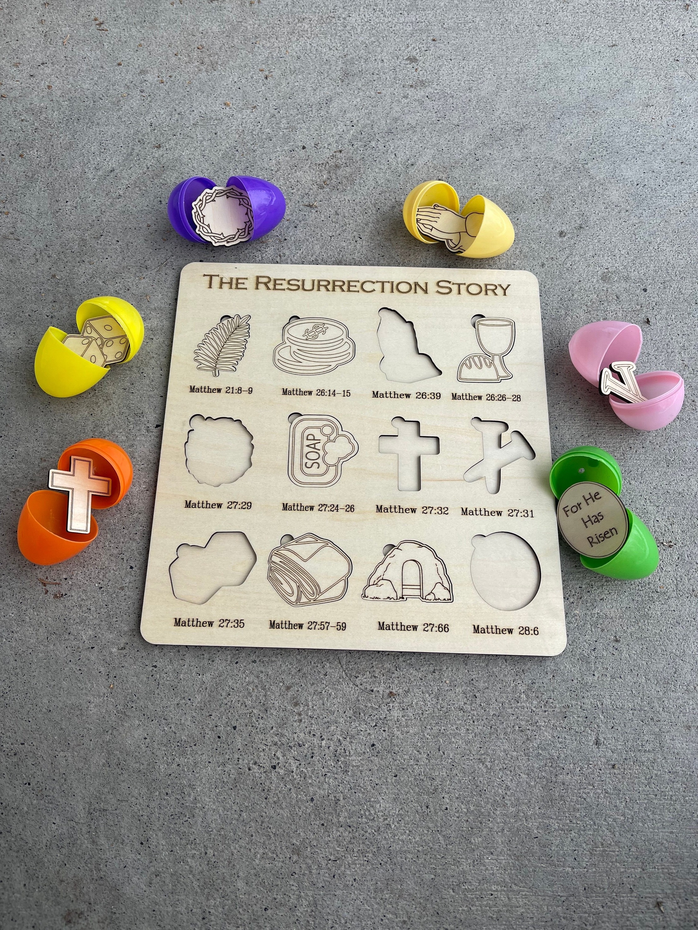 Resurrection Egg Puzzle. Easter Puzzle. Christ-centered Easter ...