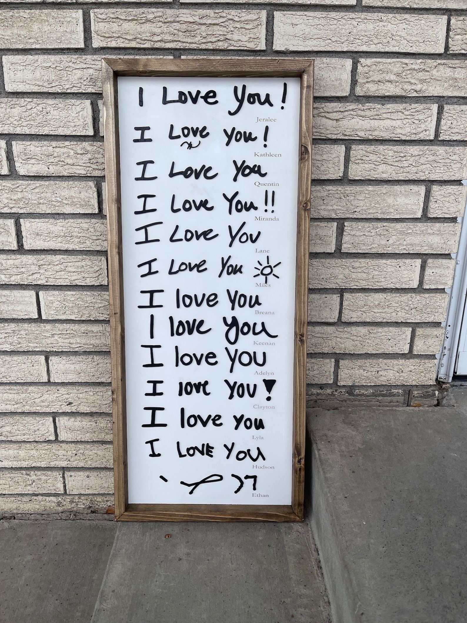 I Love You Handwriting Sign. 3D Handwriting Sign. Personalized ...