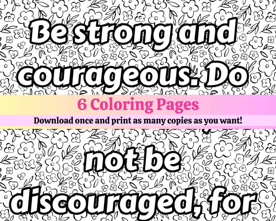 Scriptures and Flowers, Coloring Pages - Etsy